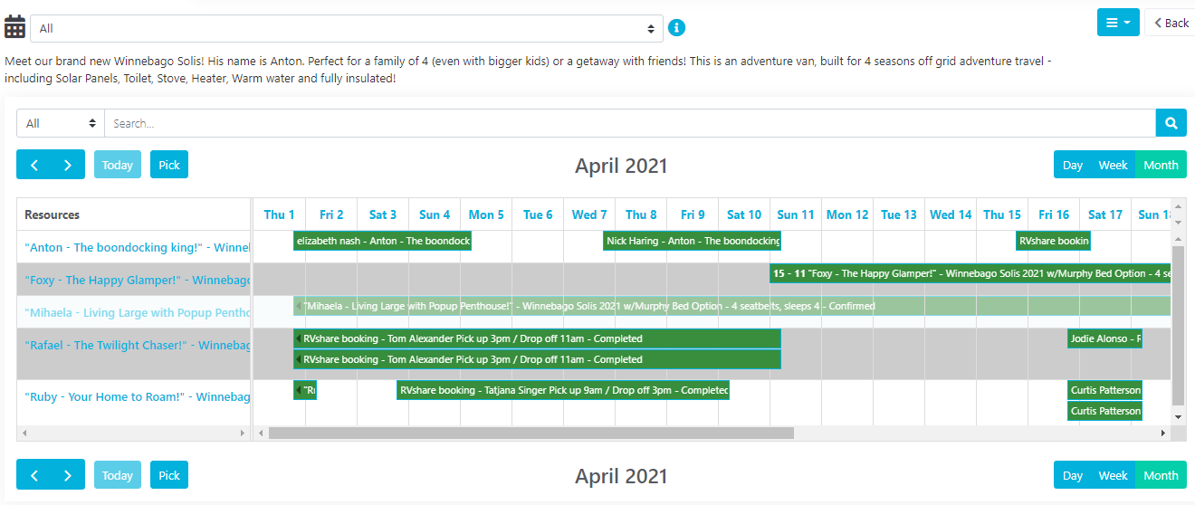 "Effortlessly Manage Resources with Timeline Calendar in omniBookings"