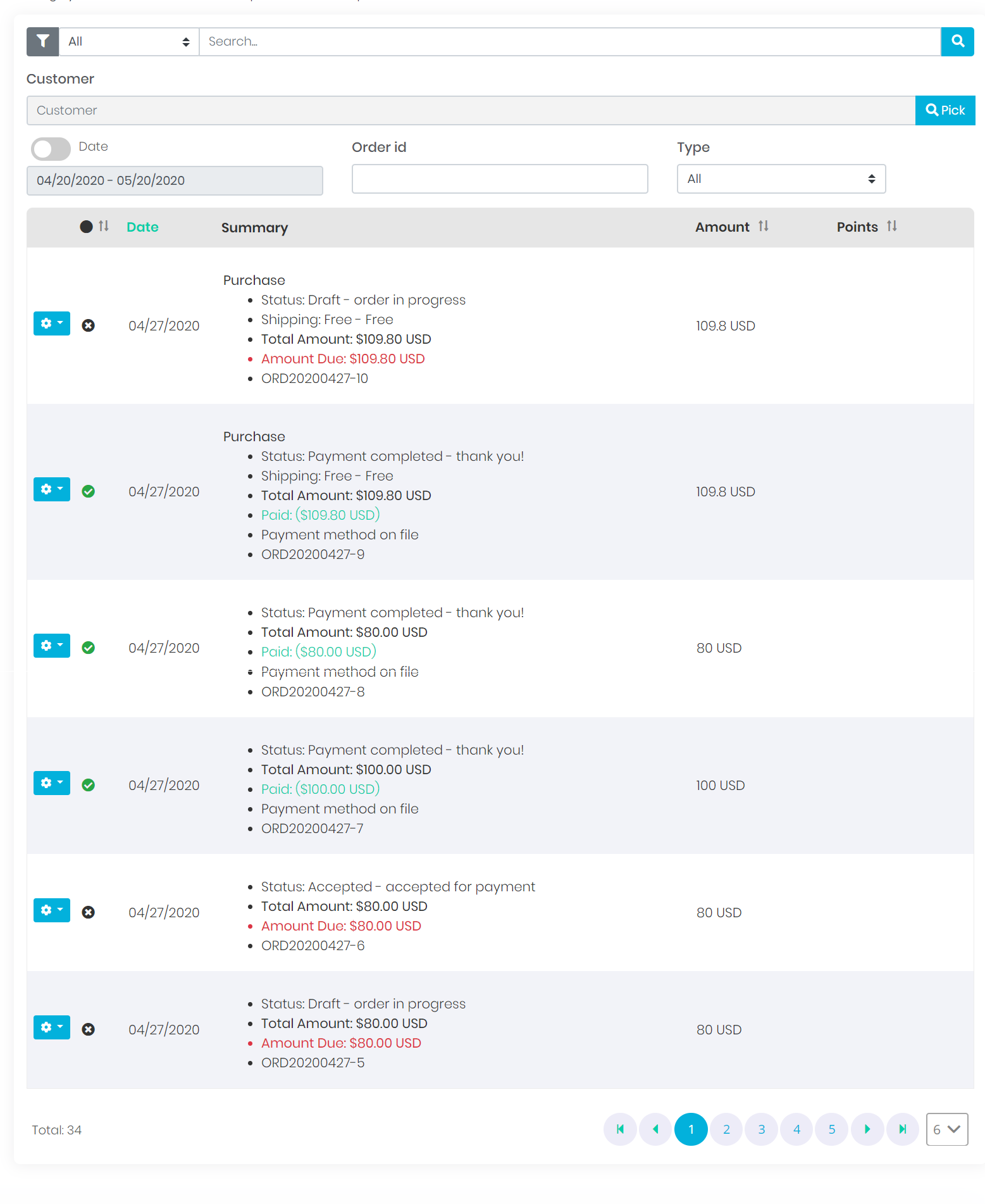 "Manage Orders in omniCommerce: Filters, Sorting & Export Options"